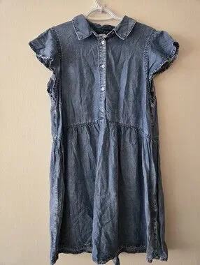 Reitmans | Dresses | Reitmans Xl Light Wash Blue Buttonfront Dress With ...